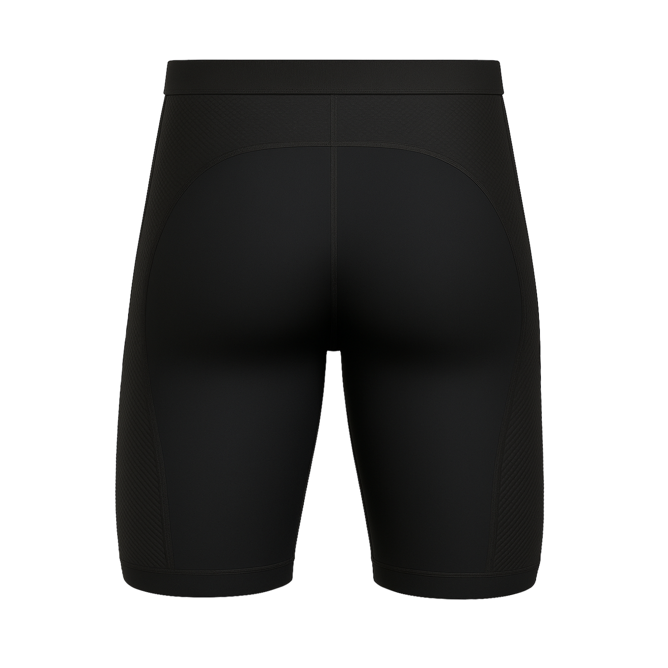 Mens Plain Black Padded Cycling Liner Undershorts with Mesh Panels and ...